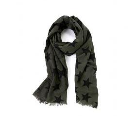 Large Star Scarf - Army Green on Luulla