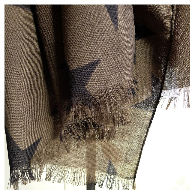 Large Star Scarf - Army Green on Luulla