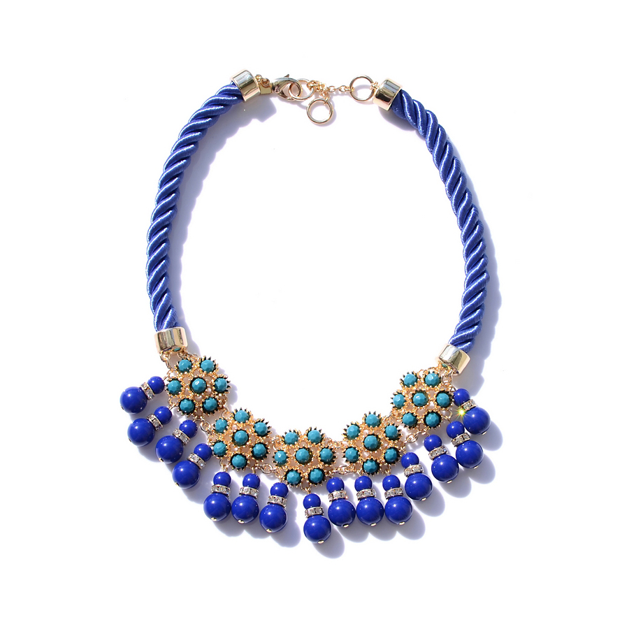 Starburst Rope Necklace - Royal Navy Blue on Luulla