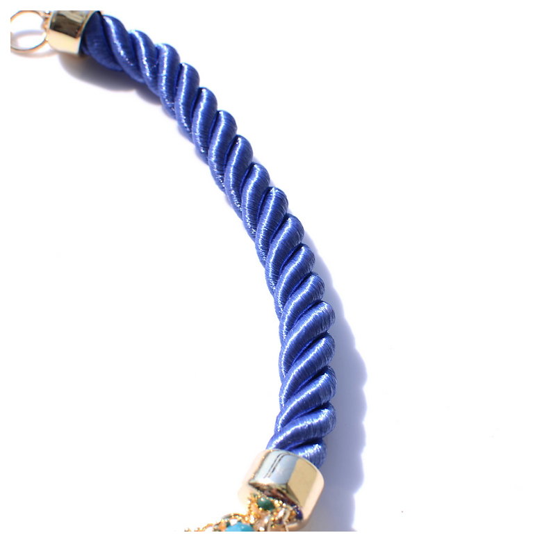 Starburst Rope Necklace - Royal Navy Blue on Luulla
